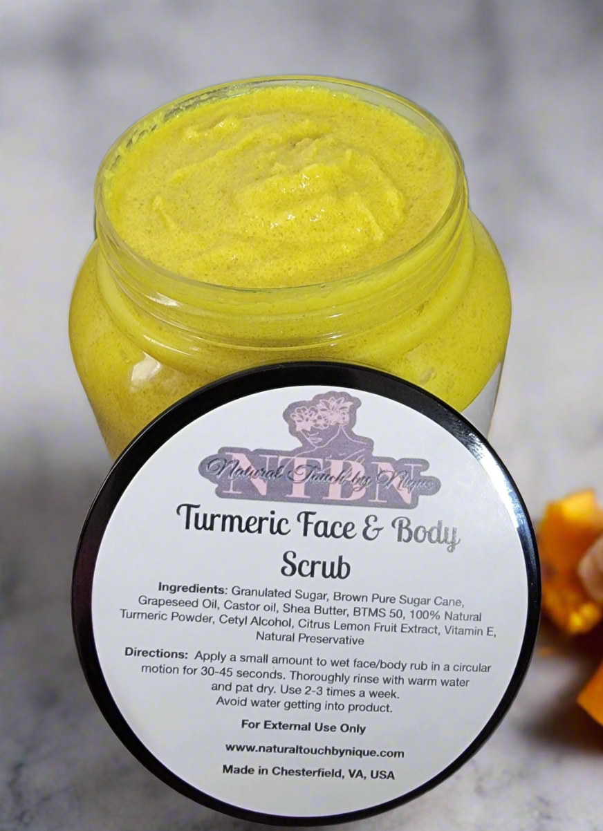 Turmeric Face & Body Scrub | Natural Exfoliating Scrub – Natural Touch ...